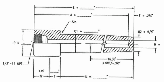 W Socket Weld Thermowel | Eustis/Pyrocom
